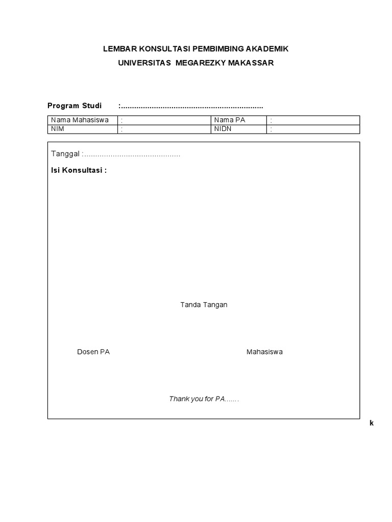 Lembar Konsul - Pa | PDF