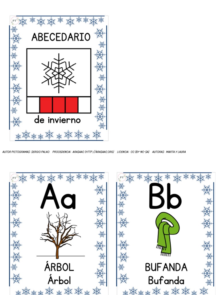 Alfabeto de Invierno | PDF | Agua helada | Nieve