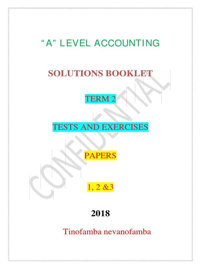 Musendo Exams Solutions | PDF | Net Present Value | Debits And Credits