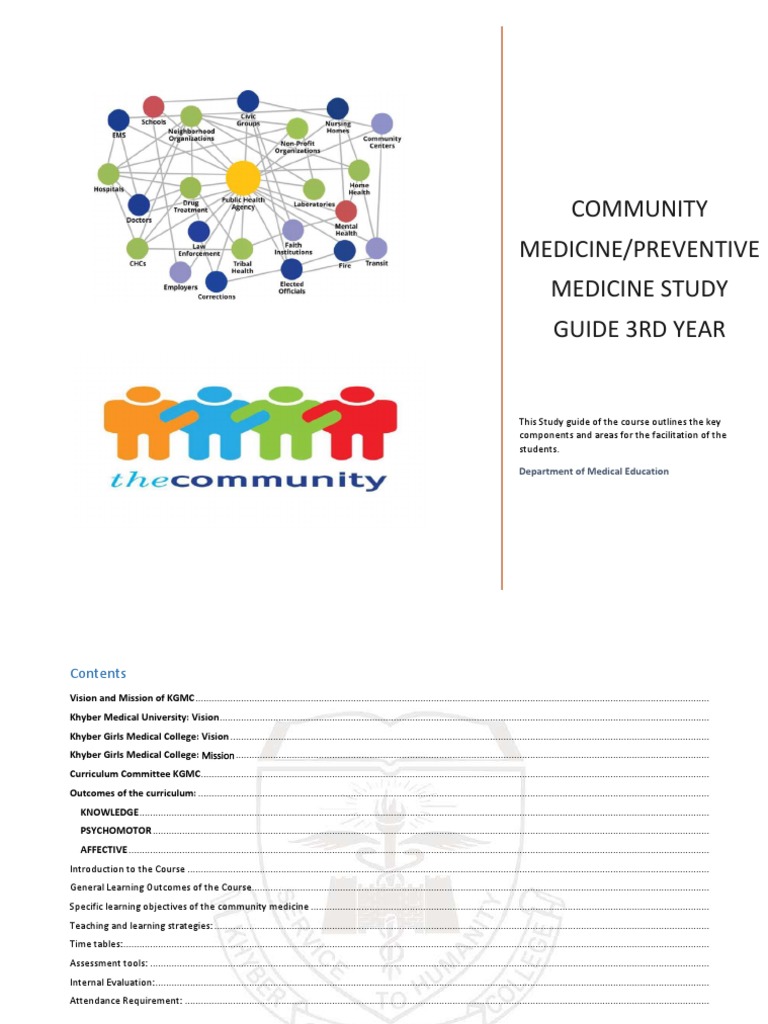 3rd Year-Community Medicine Study Guide | PDF | Medicine | Preventive ...