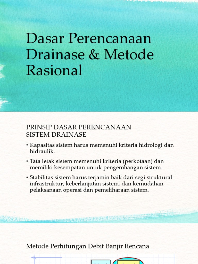 Kuliah 11 - Dasar Perencanaan Drainase & Metode Rasional | PDF | Metode ...