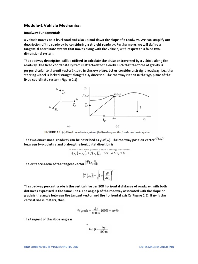 Electric Vehicle 1st Module | PDF | Force | Rotation Around A Fixed Axis