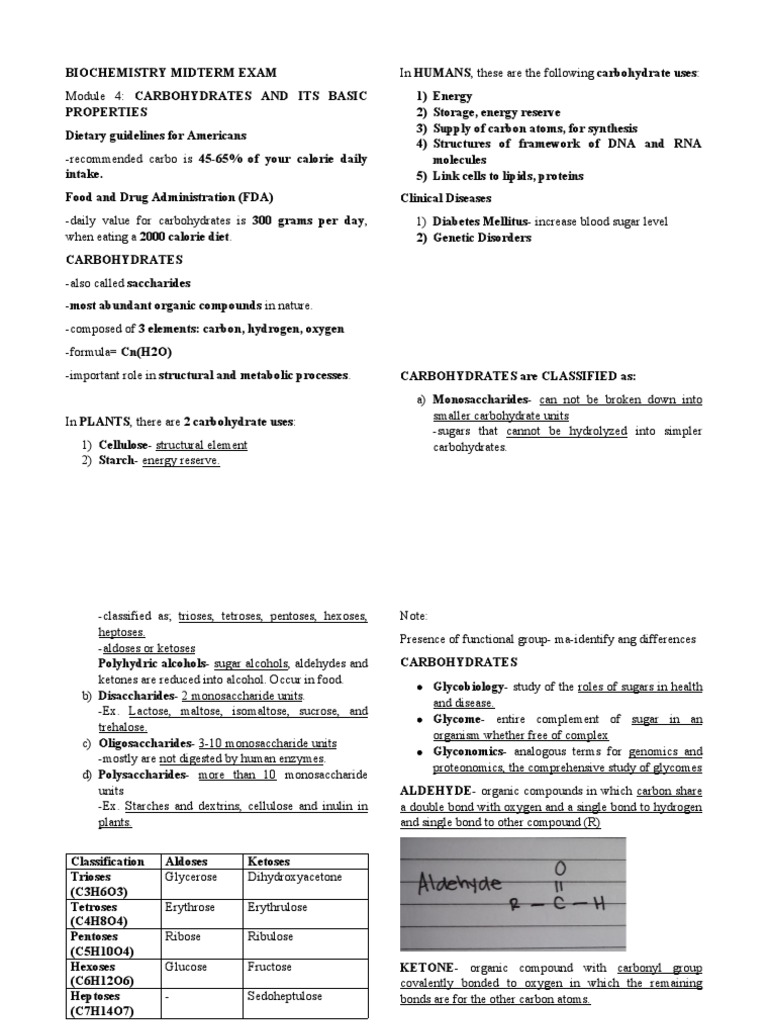 Biochemistry Midterm Exam | PDF | Science & Mathematics