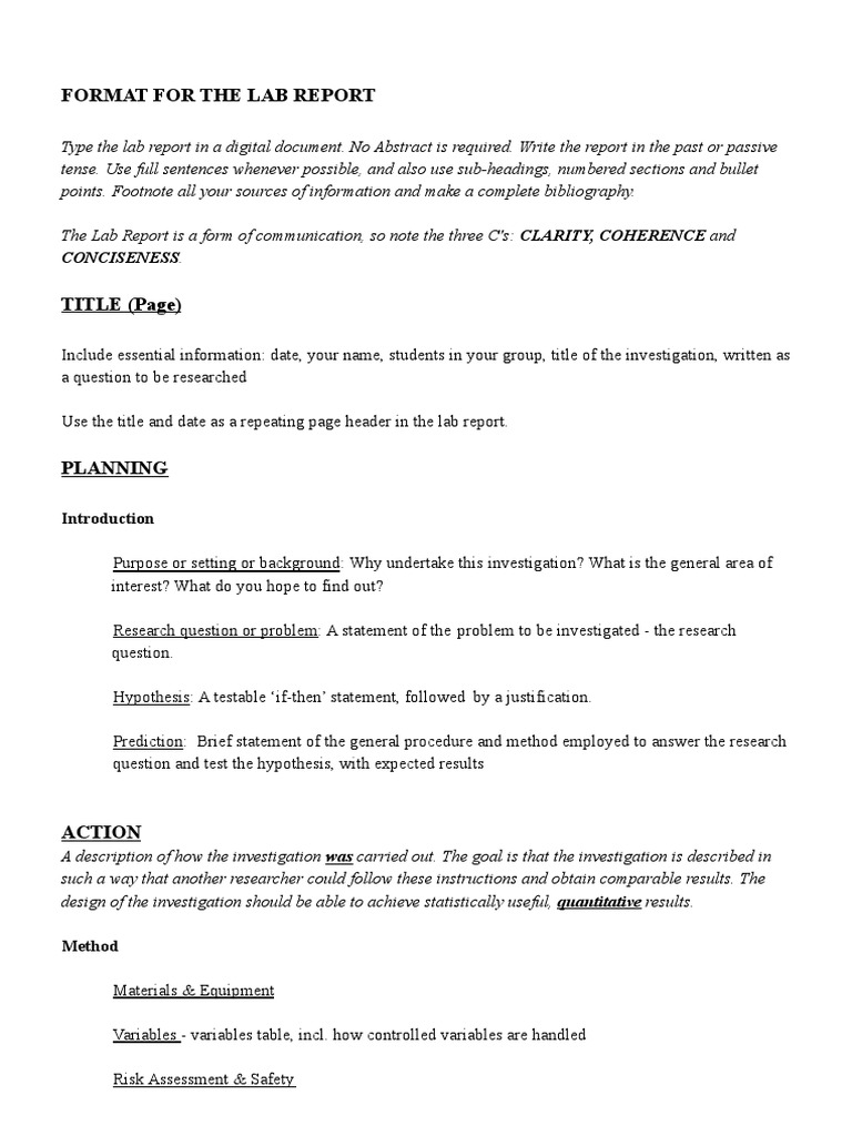 Guide For Making A Lab Report | PDF | Statistics | Quantitative Research