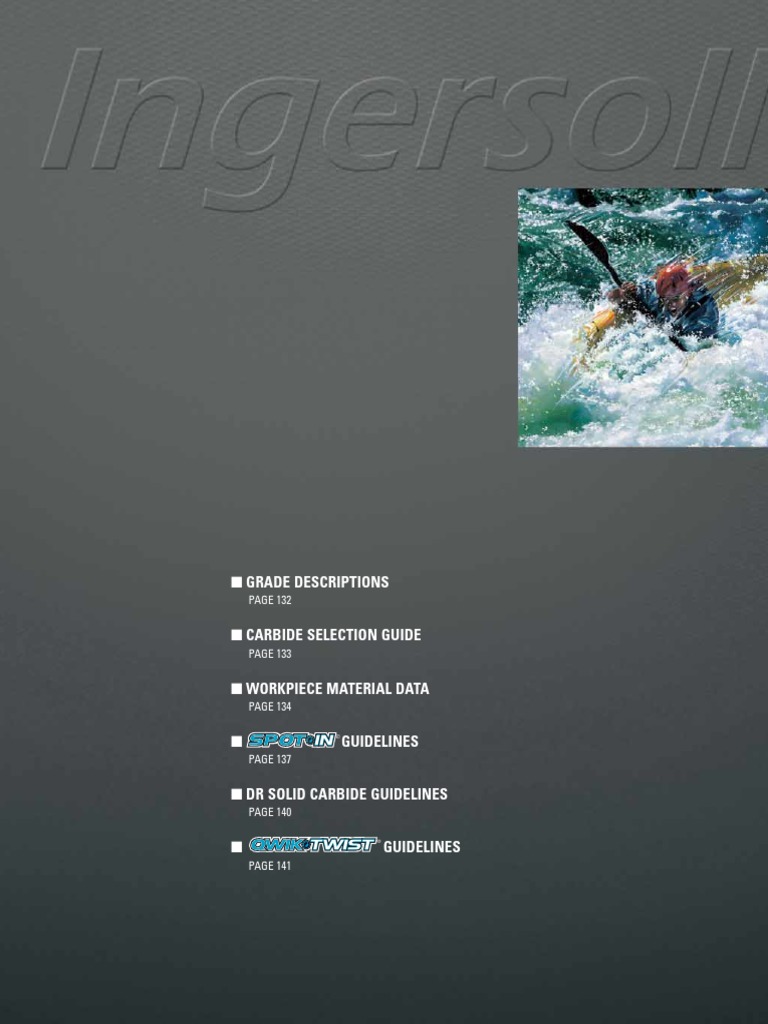 Ingersoll CAT-009 HoleM Tech | PDF | Drilling | Drill