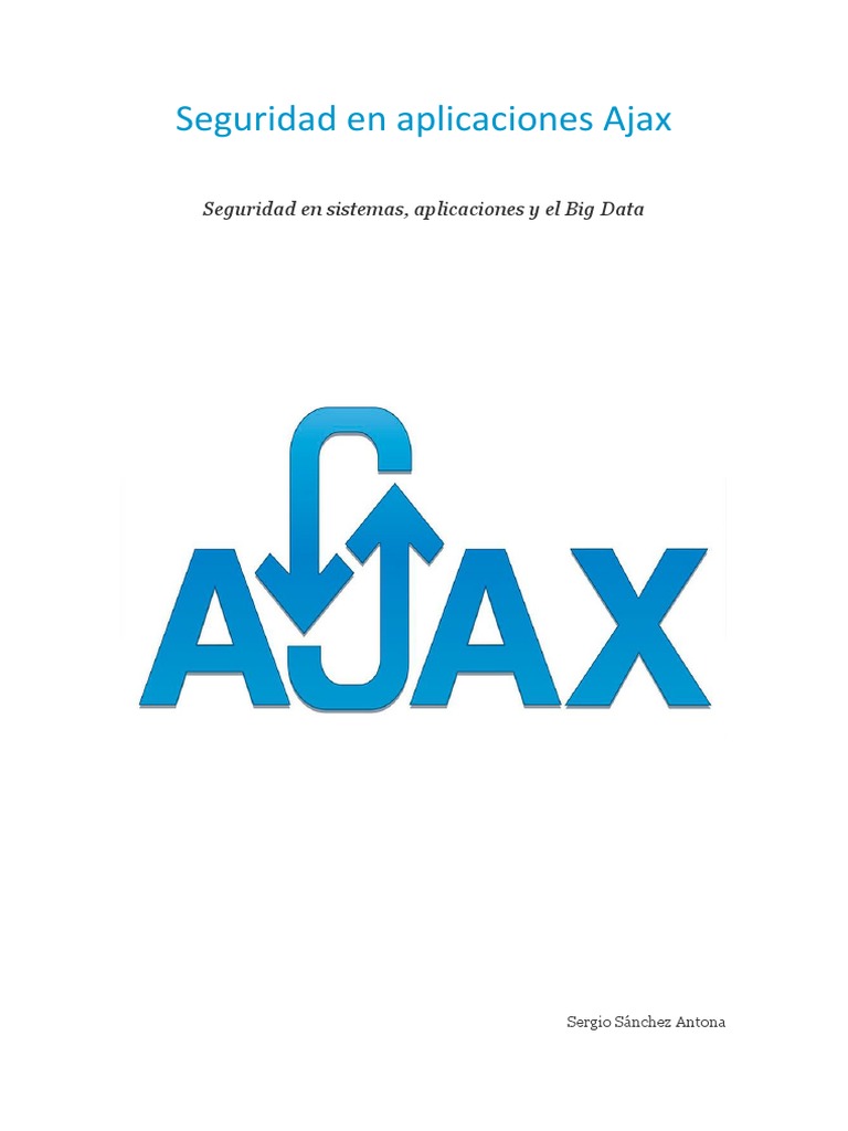 SeguridadAjax_ | PDF | Ajax (Programación) | Script Java
