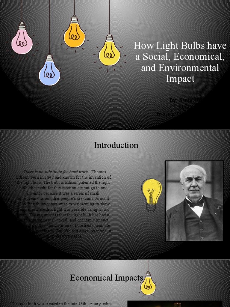 Light Bulbs (Sania Ahmed11AA) | PDF | Incandescent Light Bulb | Thomas ...