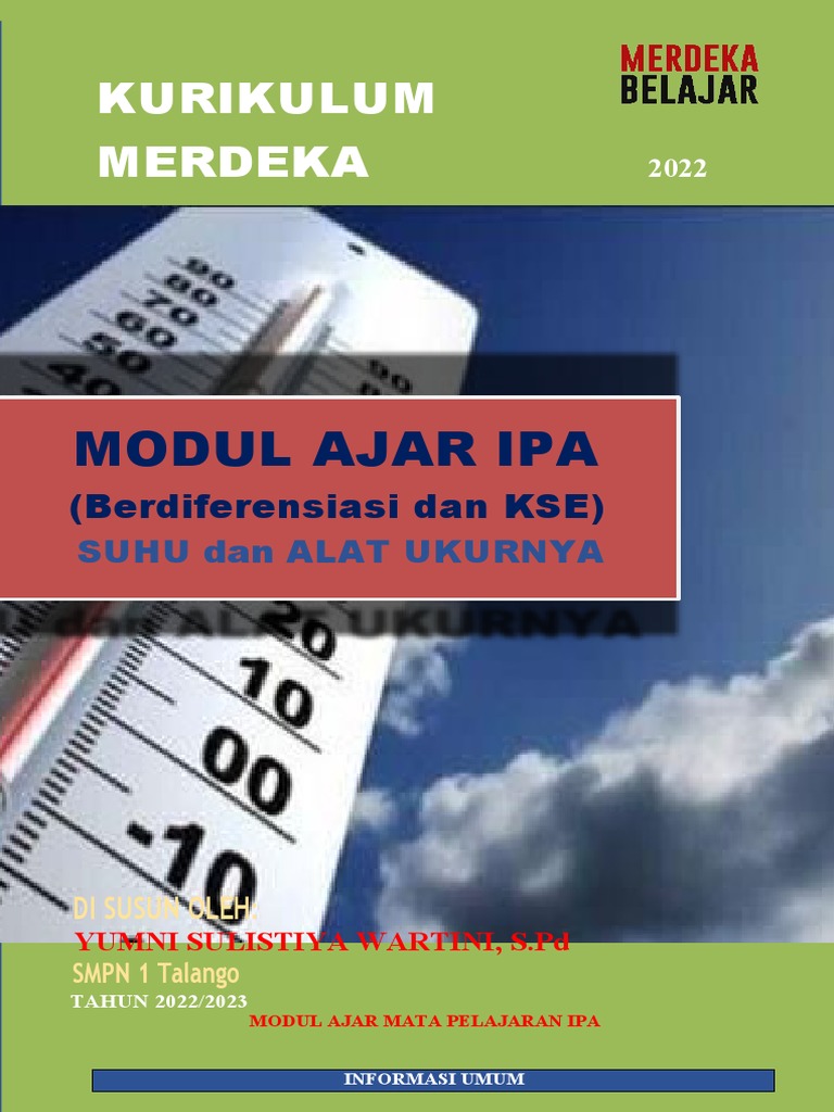 Modul Diferensiasi Ipa 7 Suhu | PDF