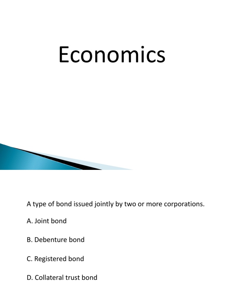Types of Bonds and Economic Concepts | PDF | Bonds (Finance) | Depreciation