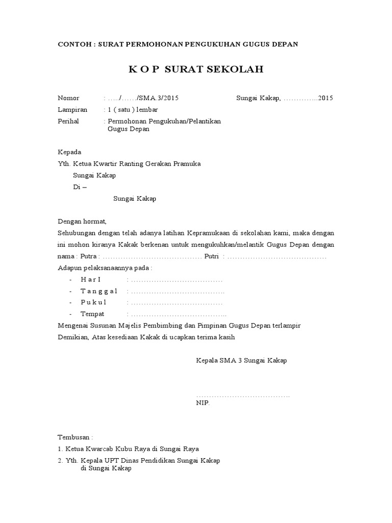 Contoh Pengukuhan Gudep | PDF