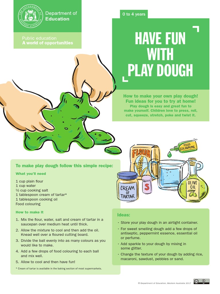 Have Fun With Playdough Activities For 0 To 4 Year Olds | PDF | Dough ...