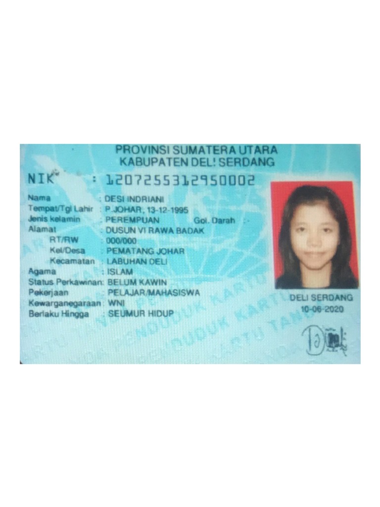 Scan KTP Desi Indriani | PDF