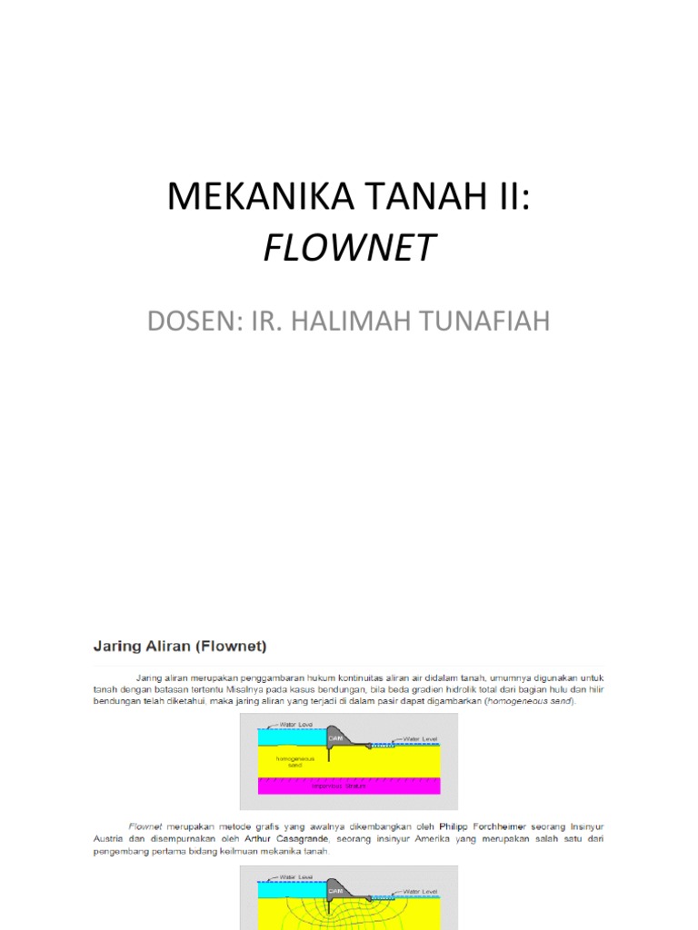 137 - 20220531081955 - 9.mekanika Tanah2-8-flownet-kuliahsetelahUTS | PDF