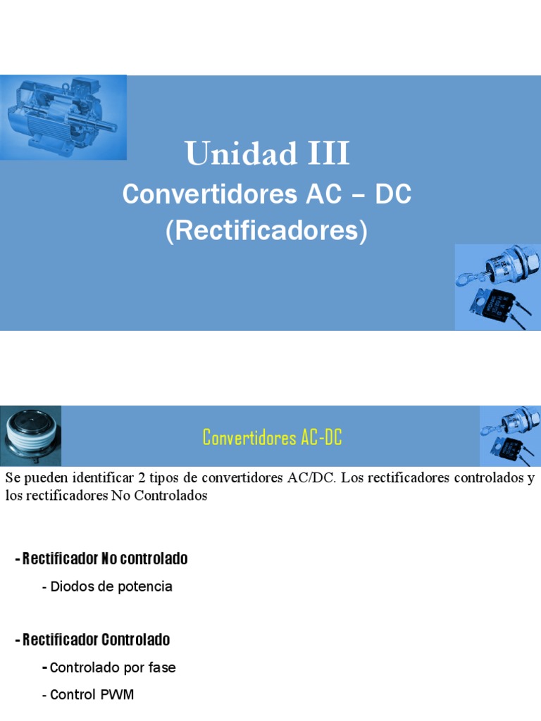 EP Unidad3 Rect | PDF | Rectificador | Corriente eléctrica