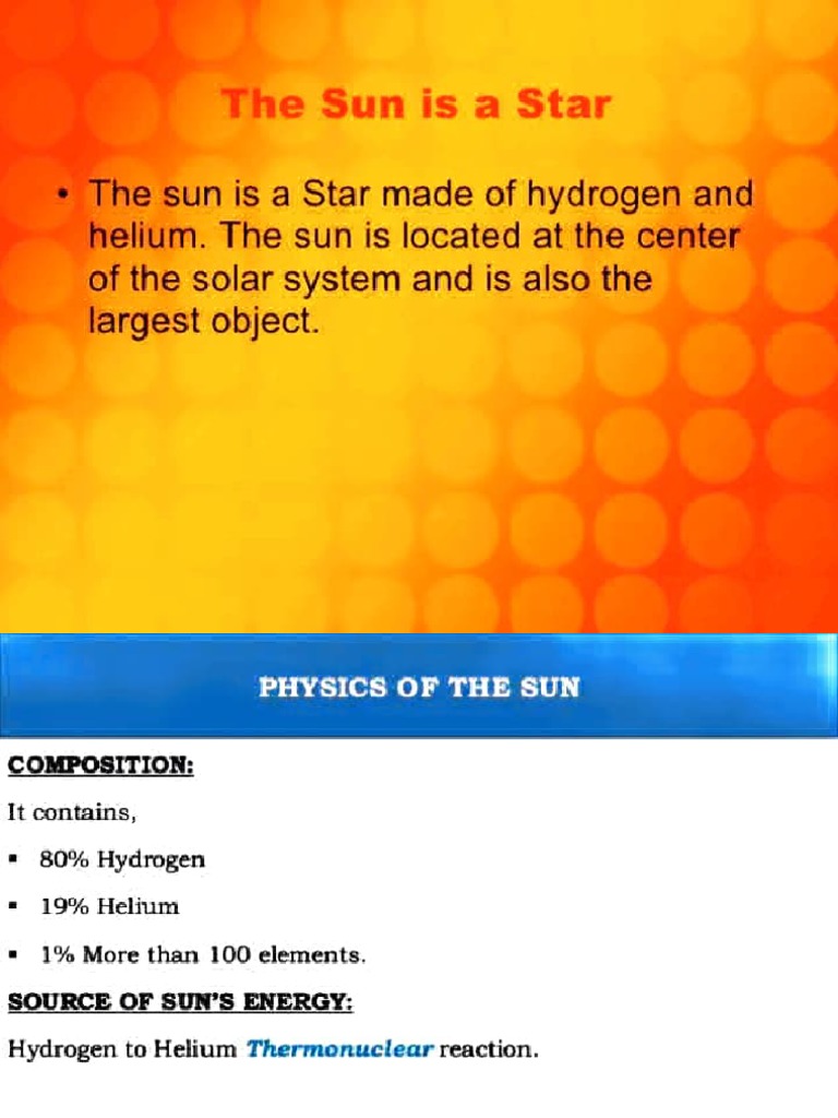 Physics of Sun | PDF