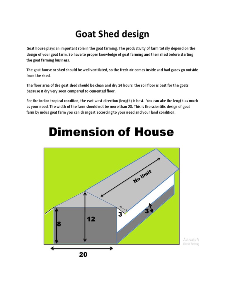 Goat Housing PDF | PDF