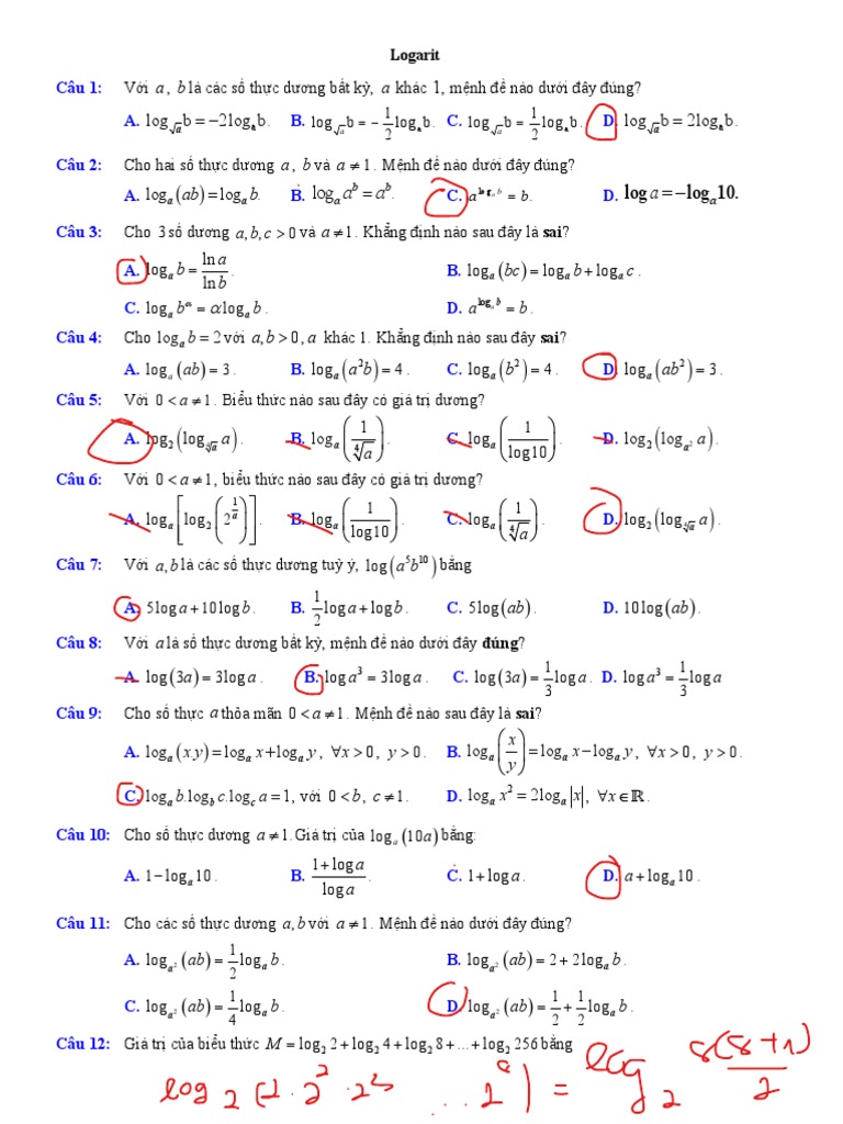 Logarit Trên L P | PDF