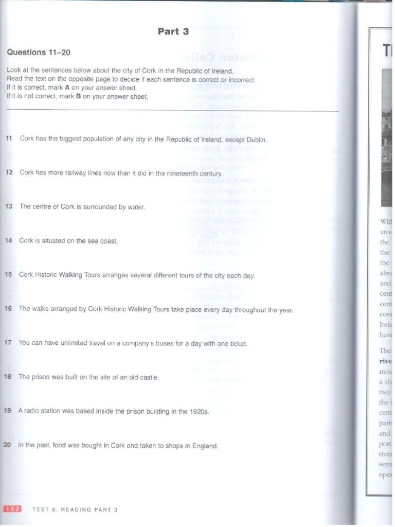 Test 8 Reading Part 3 | PDF