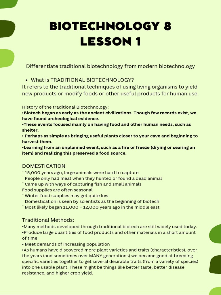 BIOTECHNOLOGY Reviewer 2020 | PDF