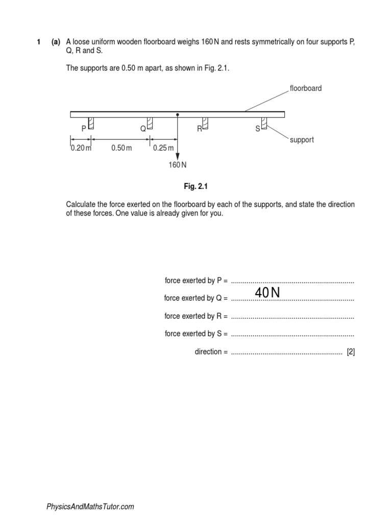 Forces 3 QP | PDF | Force | Lift (Force)