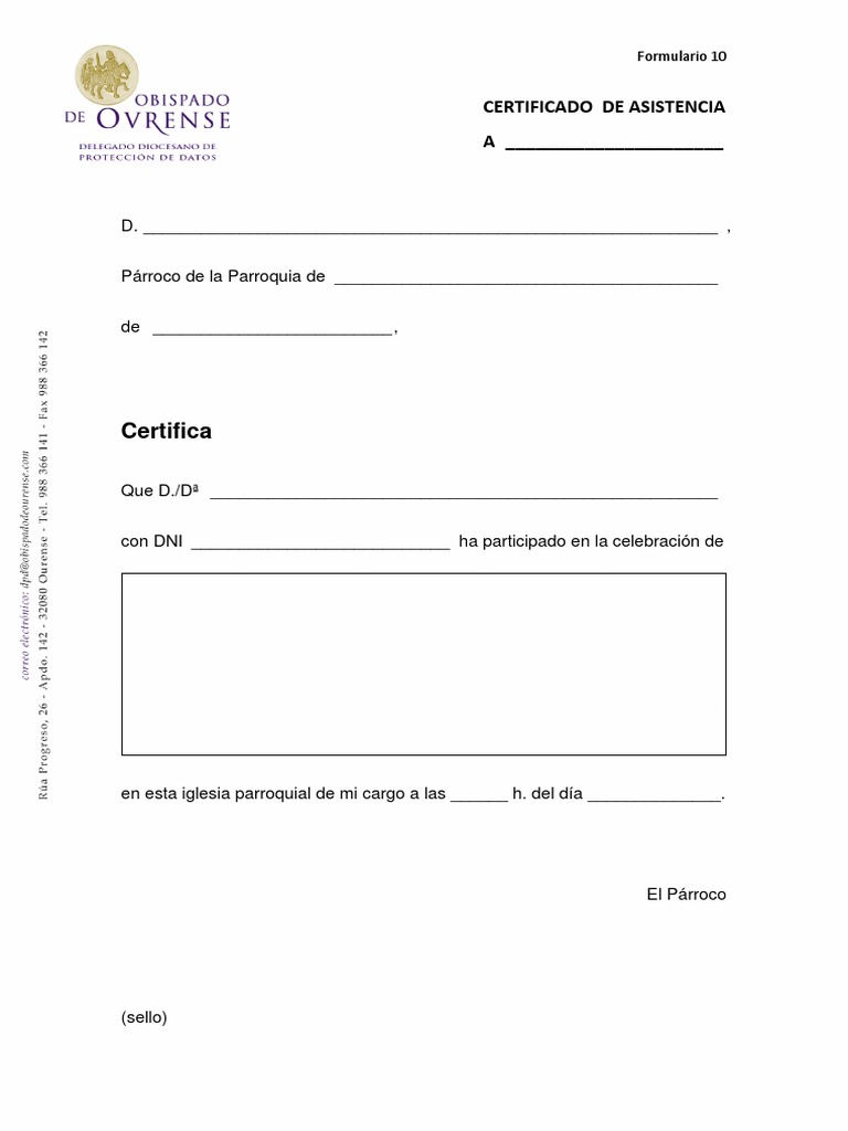 10 Certificado de Asistencia | PDF