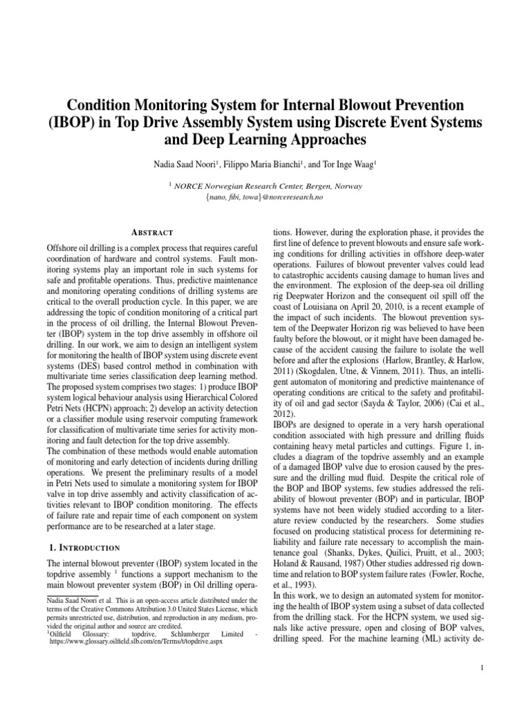 Condition Monitoring System For Internal | PDF | Time Series | Principal Component Analysis