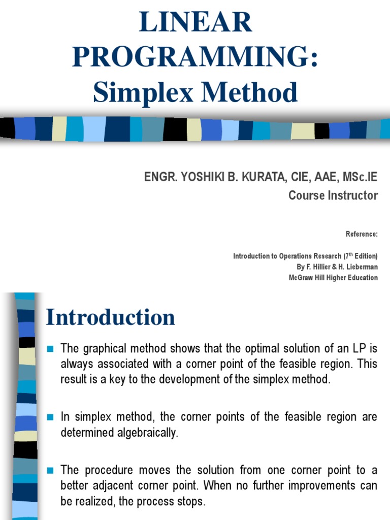 (1d) Linear Programming - Simplex Method | PDF | Linear Programming ... (1d) Linear Programming - Simplex Method | PDF | Linear Programming ...