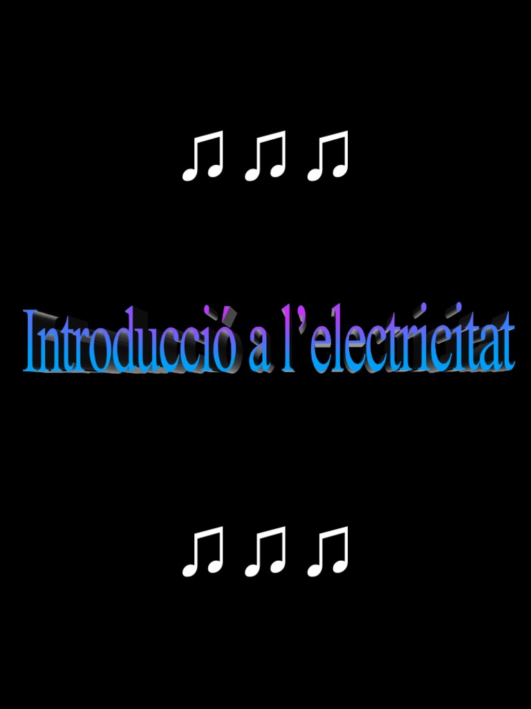 introducció a l'electricitat | PDF