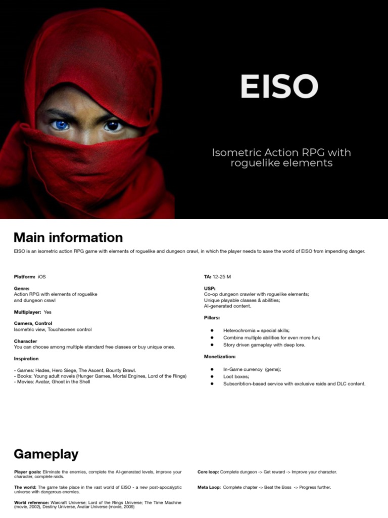 Eiso - Concept - EN | Download Free PDF | Game Design
