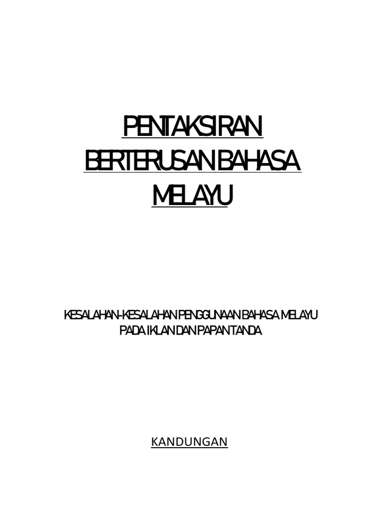 PB BM Sem 1 | PDF