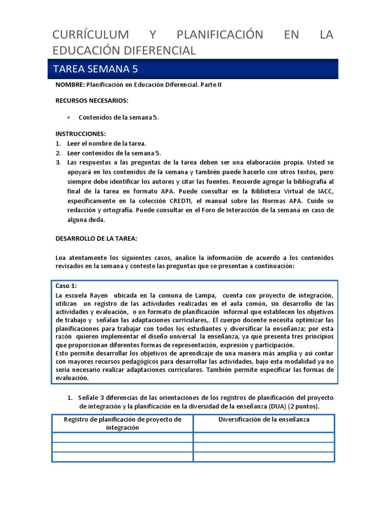 05 - Tarea SET A 1 | PDF | Método de enseñanza | Evaluación