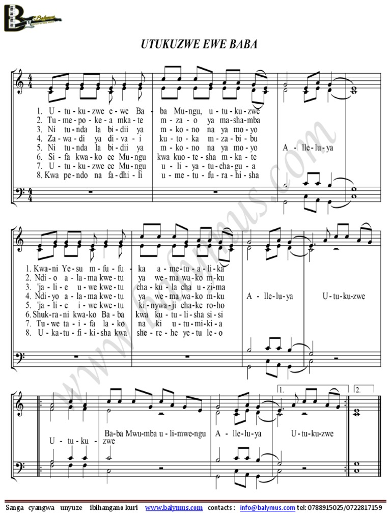 Utukuzwe Ewe Baba | PDF