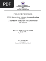 Sample Project Proposal | PDF | Reading Comprehension | Teachers