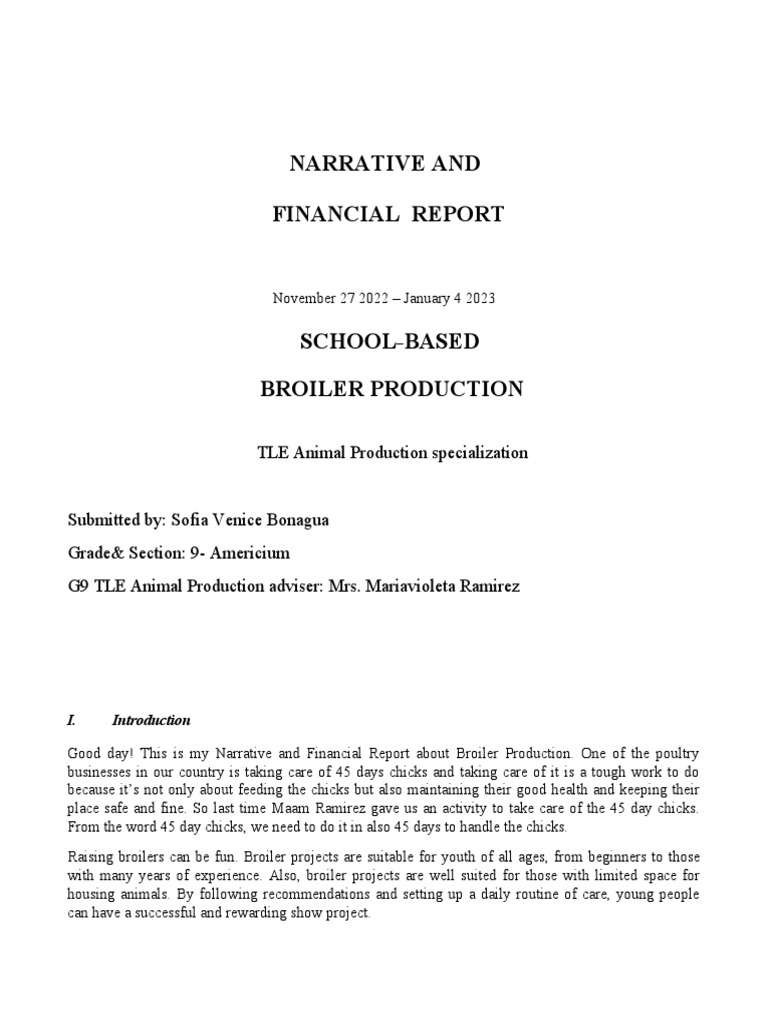 Narrative and Financial Report Etwa | PDF