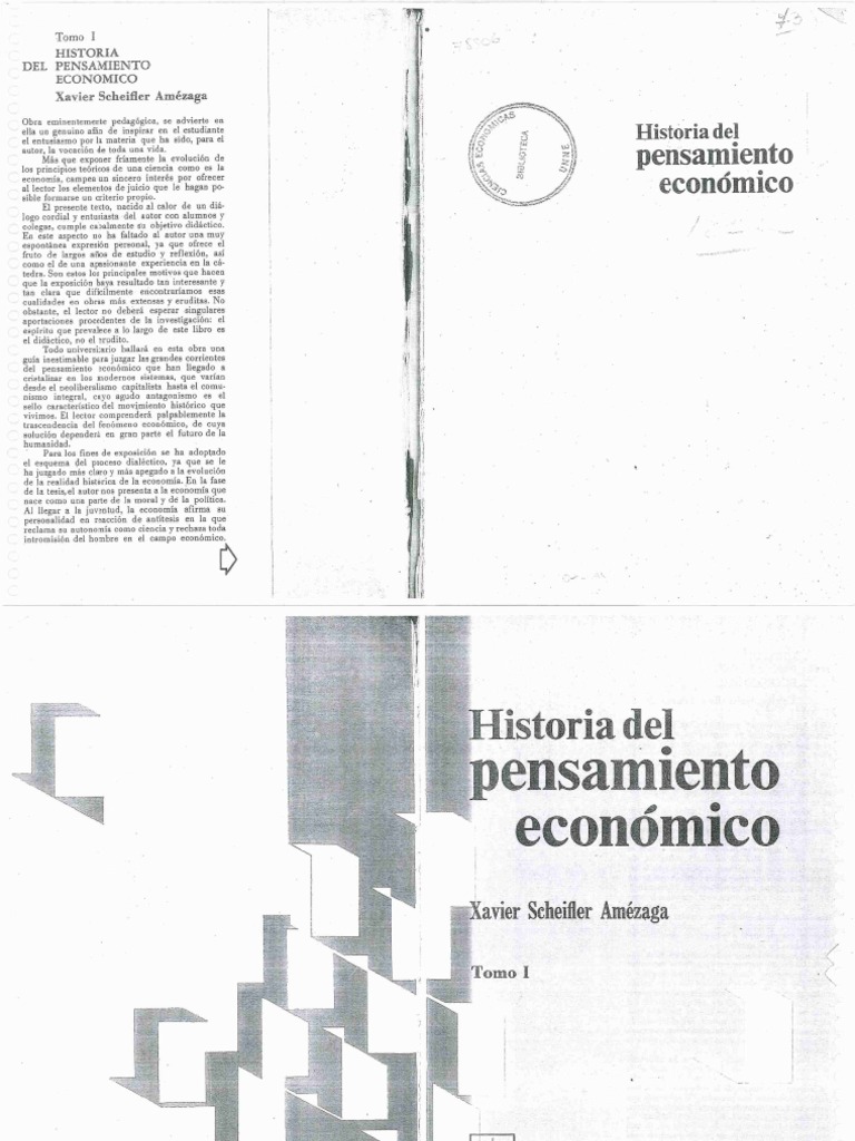 Scheifler Amézaga - Historial Del Pensamiento Económico | PDF