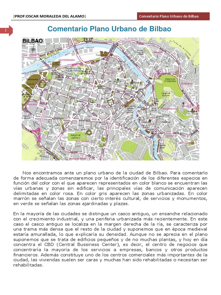 Comentario Plano Bilbao | PDF | Ciudad