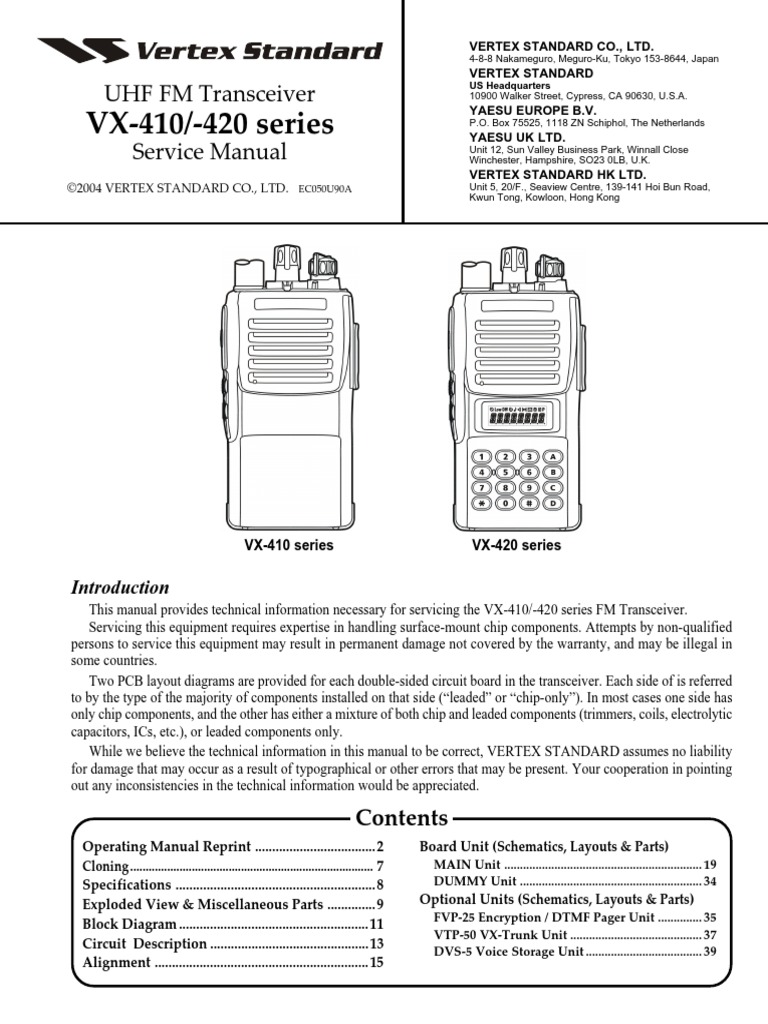 VX 427 4 5 VX 417 4 5 | PDF | Amplifier | Radio Technology