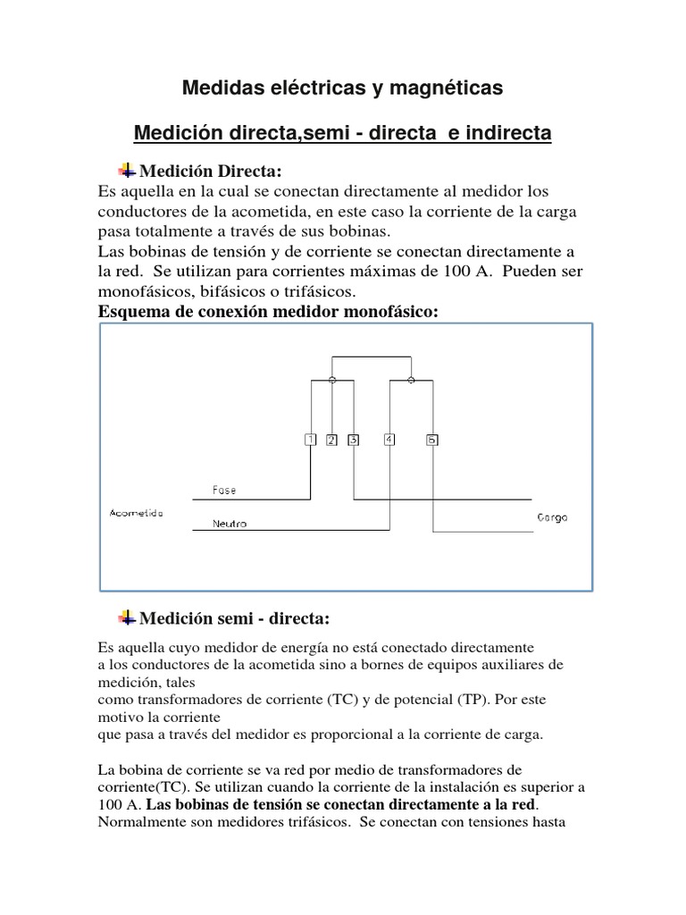 Medición Directa, Semi Directa e Indirecta | PDF | Ciencia y matemáticas