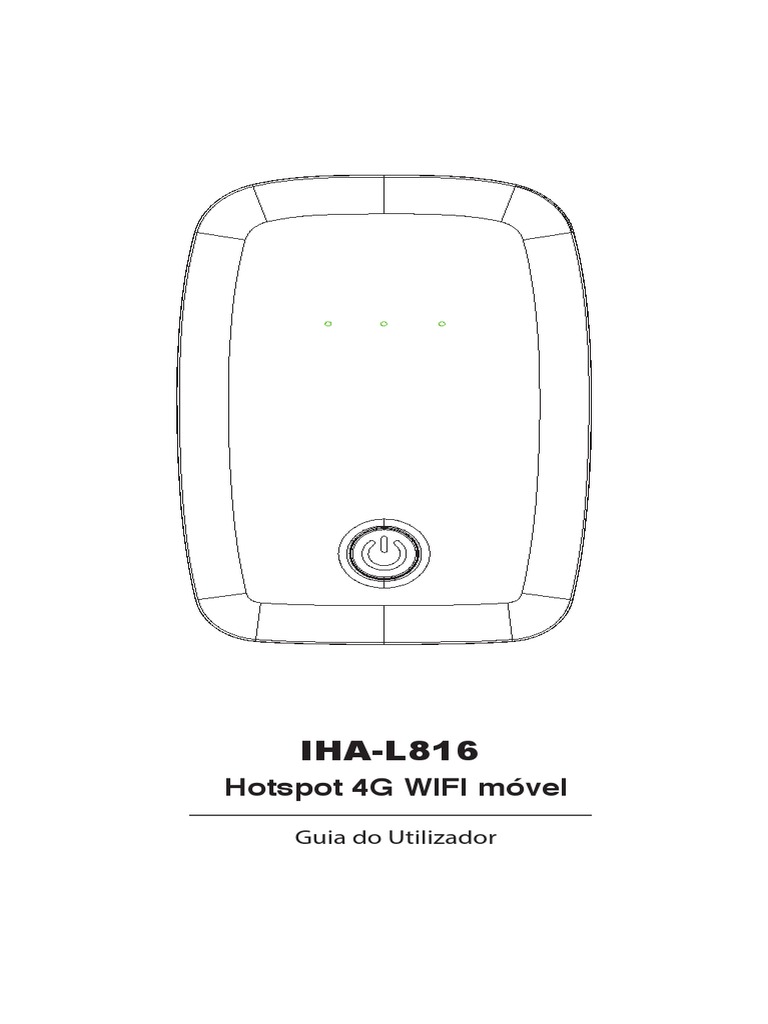 Hotspot IHA-L816 | PDF | Wi-Fi | Roteador (informática)