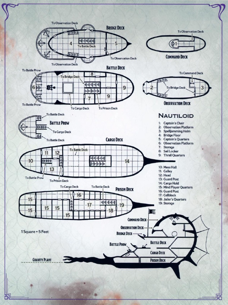 Spelljammer - Ship - Nautiloid | PDF