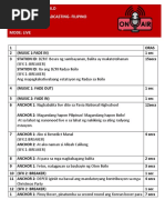 Balitaan Iskrip Sample Script For Newscasting in Filipino | PDF
