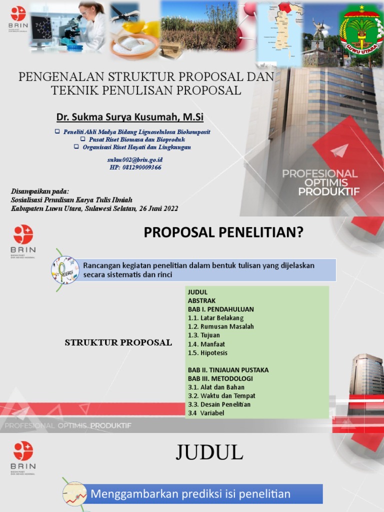 Pengenalan Struktur Proposal Dan Teknik Penulisan Proposal Brin | PDF