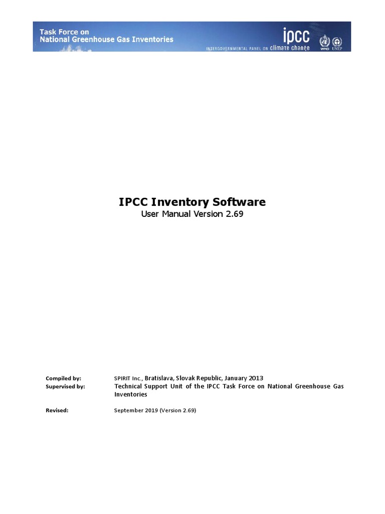 IPCC Inventory Software Manual | PDF | Databases | Computer File