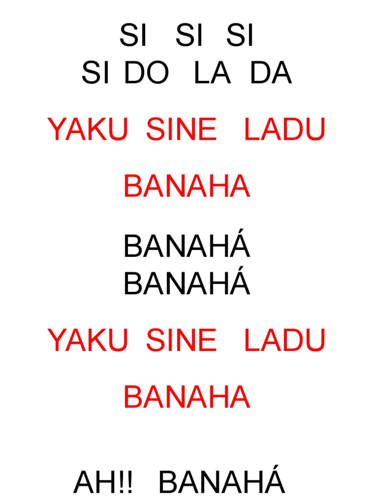 Canción Tradicional: Banahá y Yaku Sine Ladu | PDF