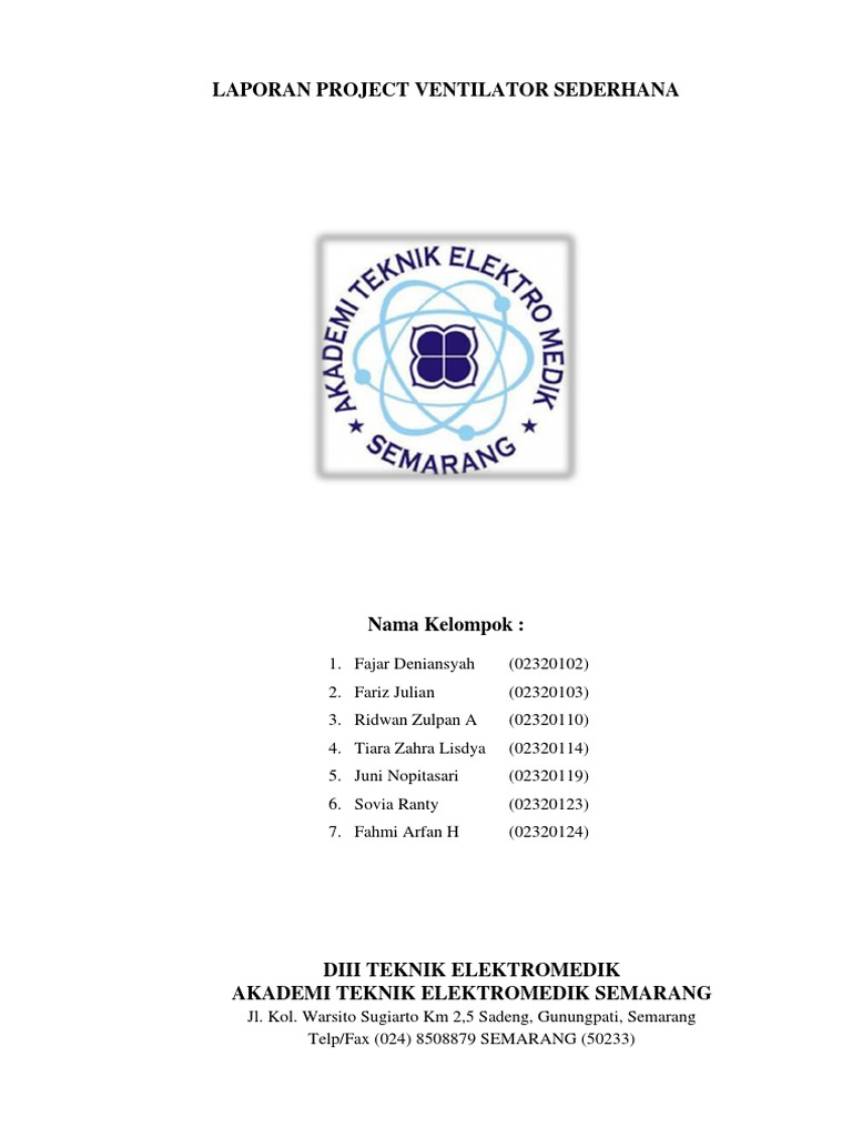 Laporan Project Ventilator Sederhana | PDF | Home & Garden | Computers