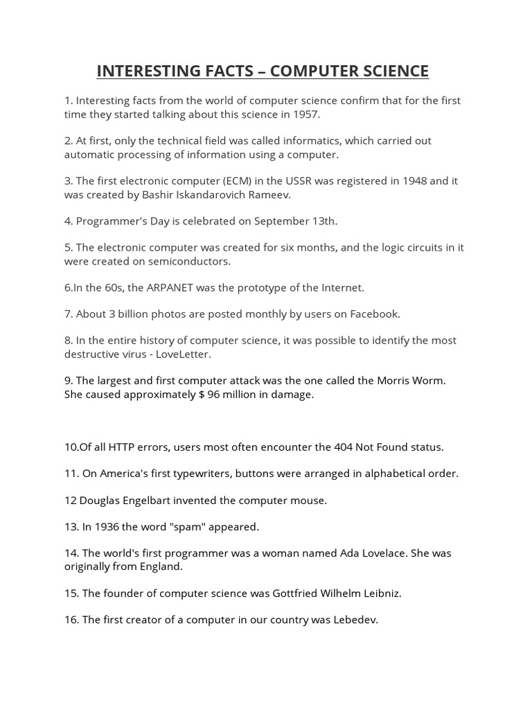 Computer Science Project Pdf Computer Science Programmer