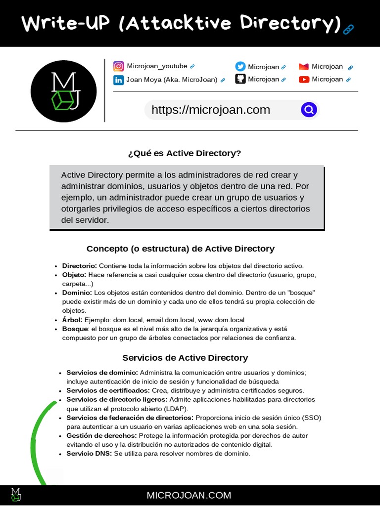 Guía Completa sobre Active Directory | PDF | Directorio Activo ...