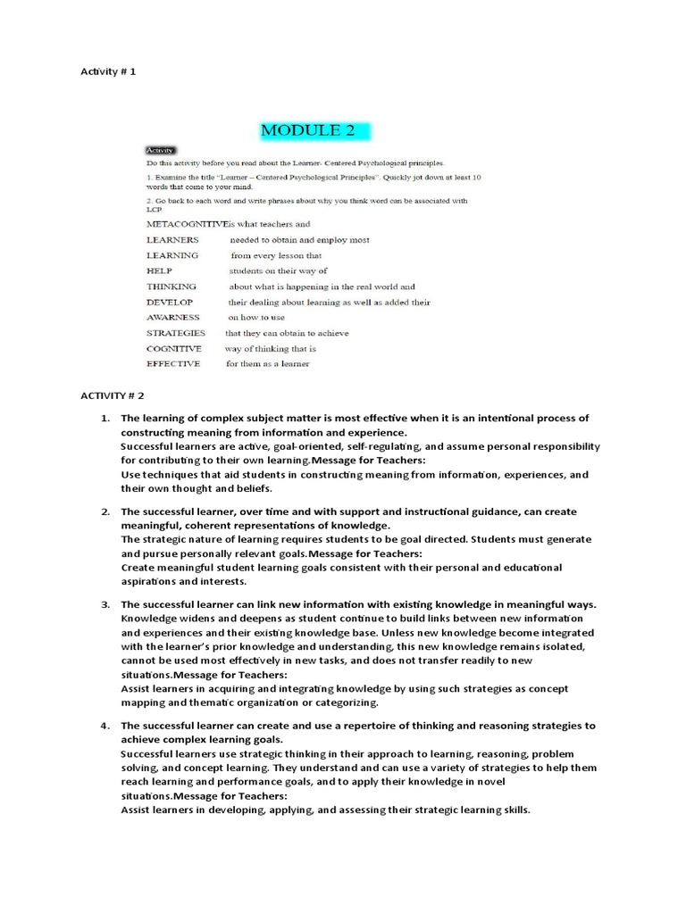 Educ 105 3 & 4 | PDF | Learning | Motivation