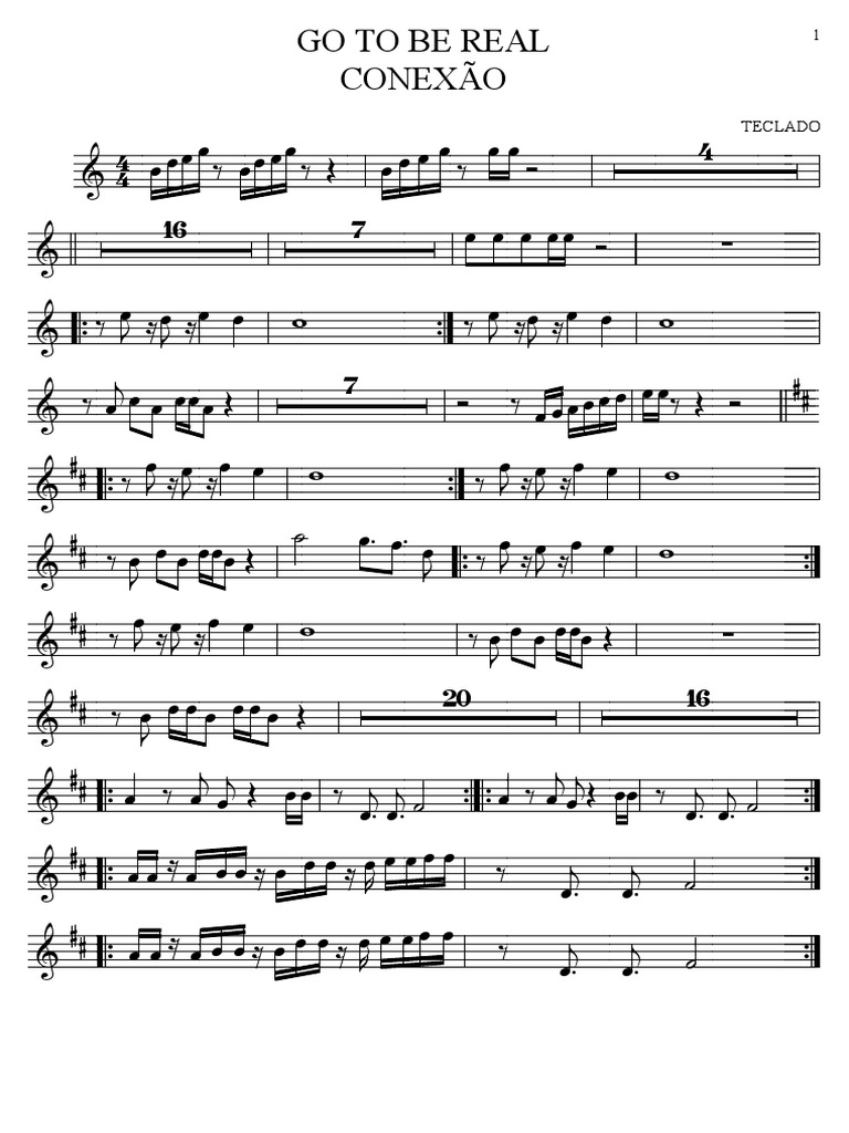 Go To Be Real - Sax Tenor | PDF