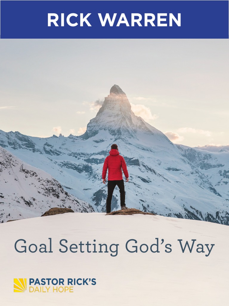 Goal Setting Gods Way Pdf Goal Faith